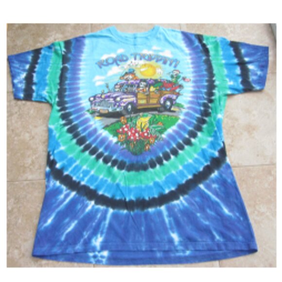 Liquid Blue | Shirts | Liquid Blue Road Trippin Tiedye Tshirt Xxl ...